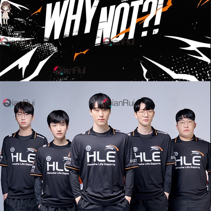 (Tùy chỉnh) 2024 JERSEYS New Hle Esports [Hle] Đồng phục màu đen 24 Jersey Dòng đồ thể thao ...