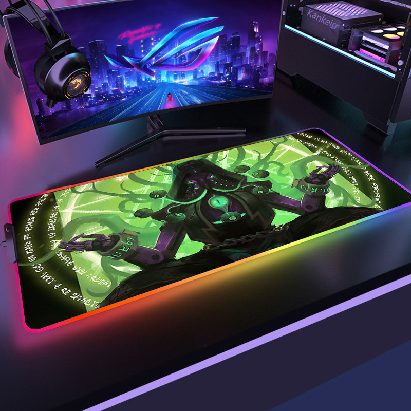 Overwatch RGB Anime Mouse Pad 900x400 Phụ Kiện Chơi Game Cao Su Chống ...