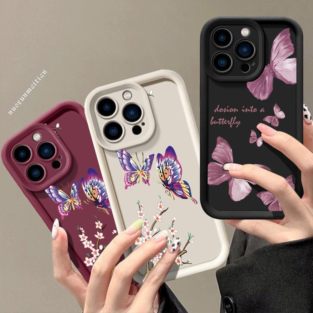Ốp lưng Vivo V2037 V2065 V2026 V2033 V2042 Ốp lưng mềm hình con bướm ...