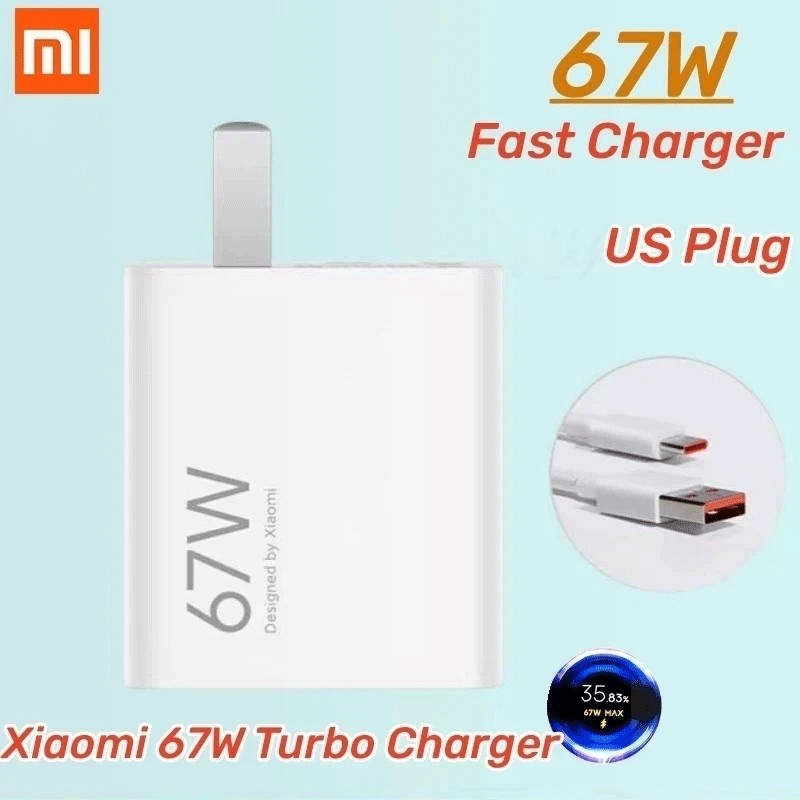 Xiaomi Chính Hãng 67W 120W Turbo Sạc Nhanh US Cắm 6A 1 / 1.5 / 2M Loại C Cáp Cho Mi 11 12 13 14 ...