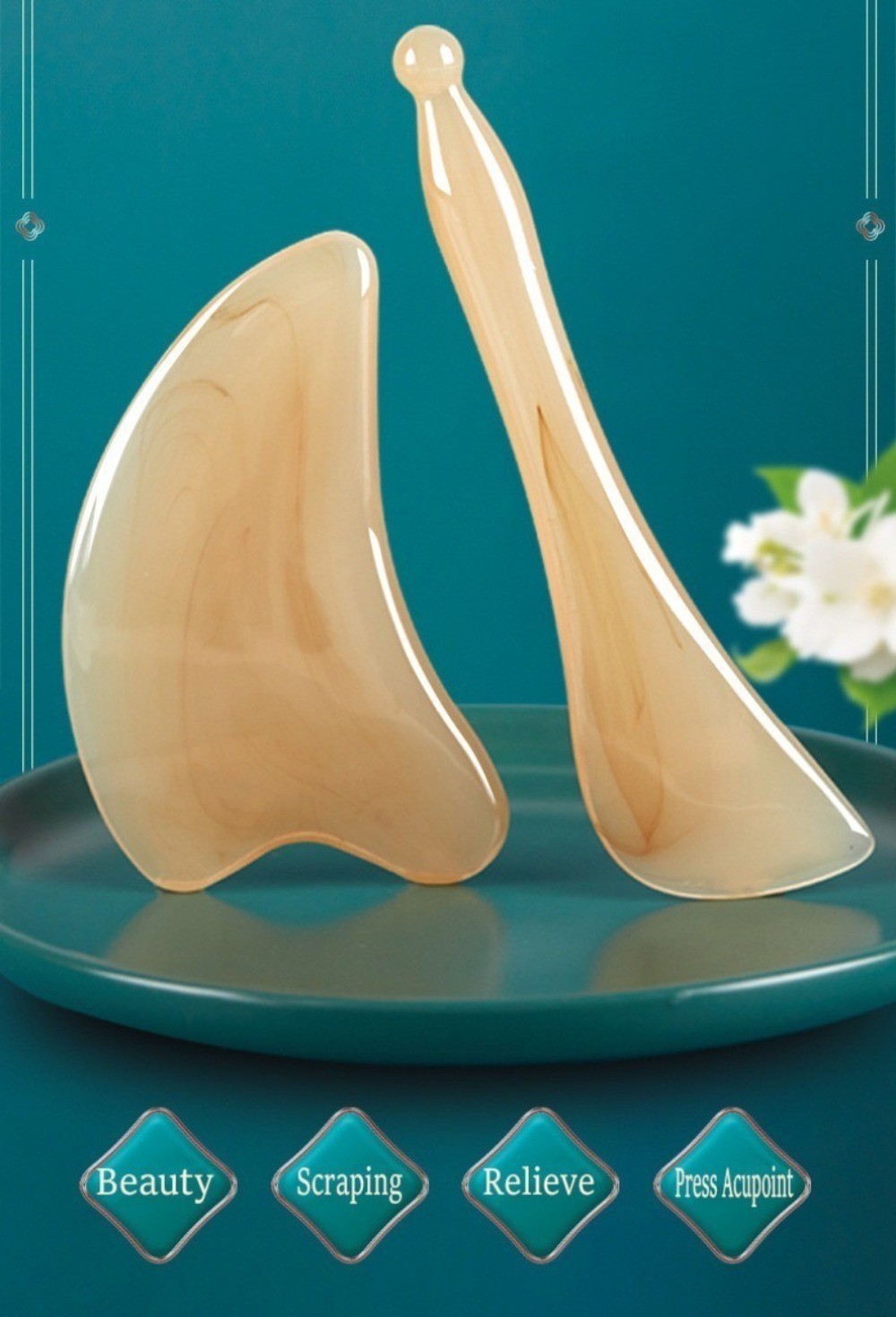Sevich Gua Sha Tools Mặt nạ mát xa guasha để chăm sóc da mặt Chăm sóc ...