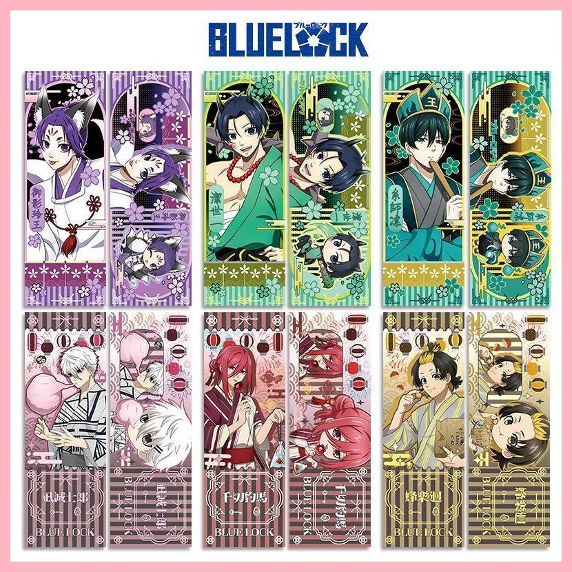New Blue Lock Isagi Bachira Blue Prison Reverse Laser Ticket Anime Fan ...