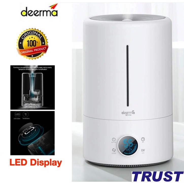 Máy phun sương tạo ẩm không khí thông minh Deerma F628, F628S dung tích 5L, đèn UV làm sạch ...
