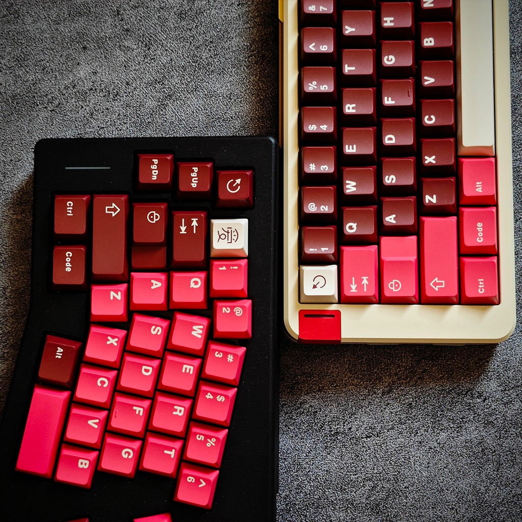 Bánh nhung keycaps Pink ABS Doubleshot Cherry profile custom keycaps ...