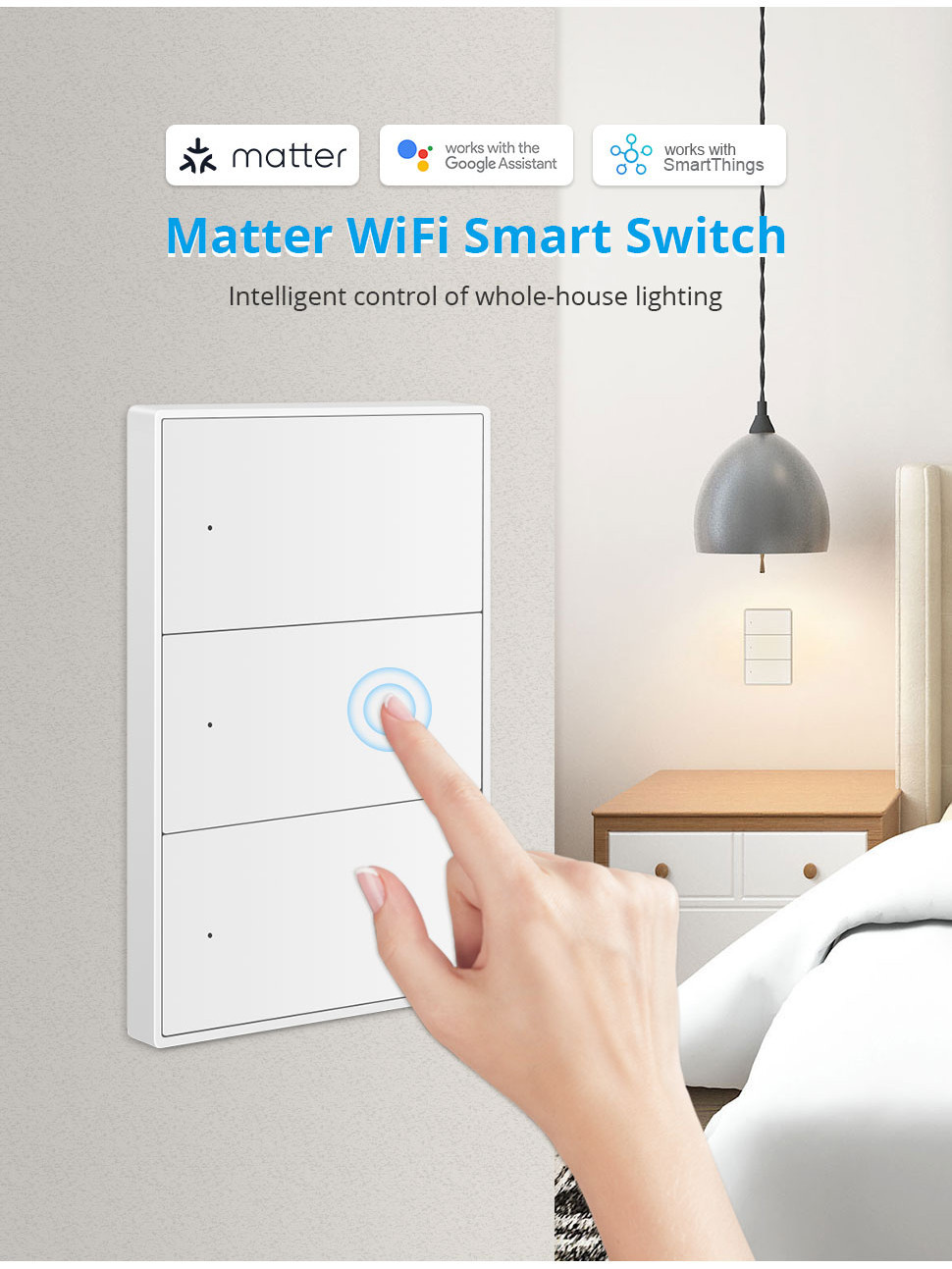 Zemismart Matter over WiFi Switch Công tắc đèn thông minh 1 / 2 / 3 / 4 ...