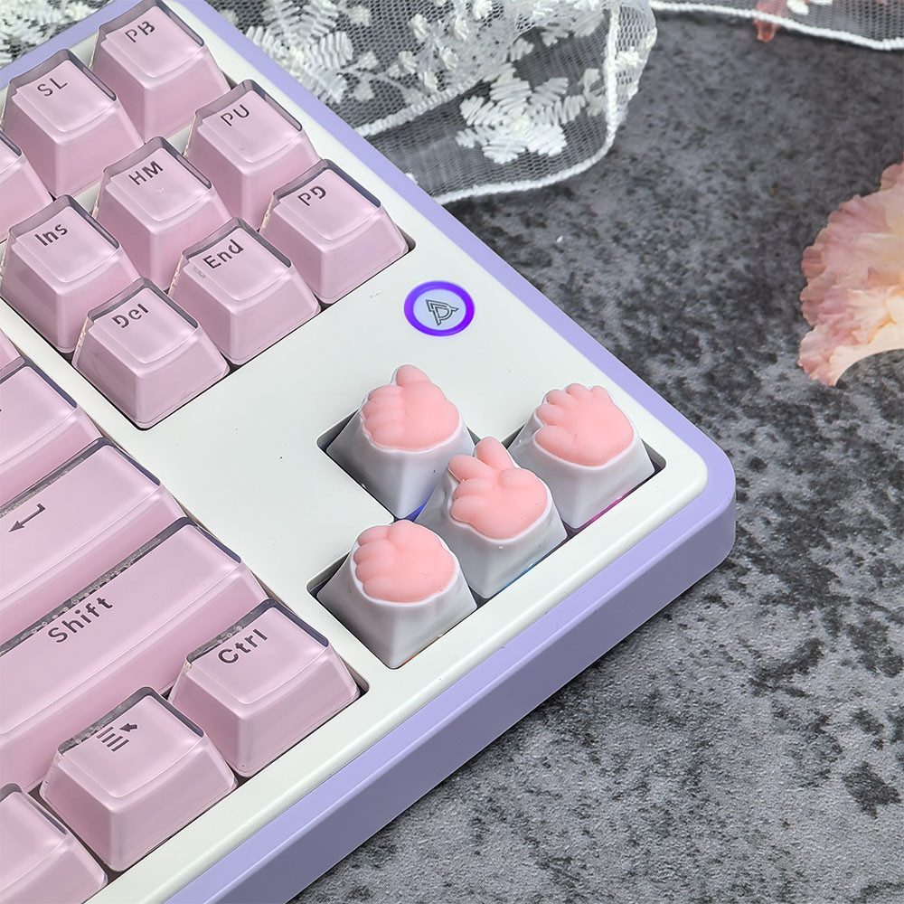Pink Cat Paw Keycap Bàn Phím Cơ DIY Keycaps Sáng Tạo Hoạt Hình Siêu Dễ ...
