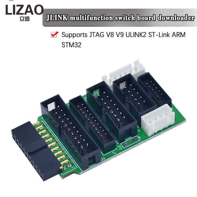 JLINK V8 V9 Adapter Board JTAG để SWD cho ULINK 2 STLINK V2 đa chức ...