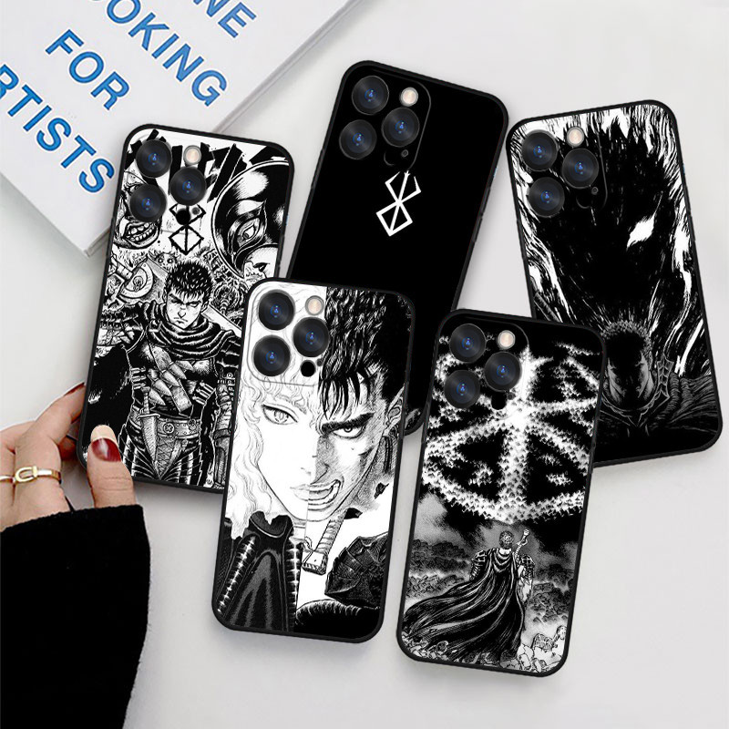 Ốp Điện Thoại Anime Nhật Bản Berserk Guts Cho Apple Iphone 14 13 12 11 ...