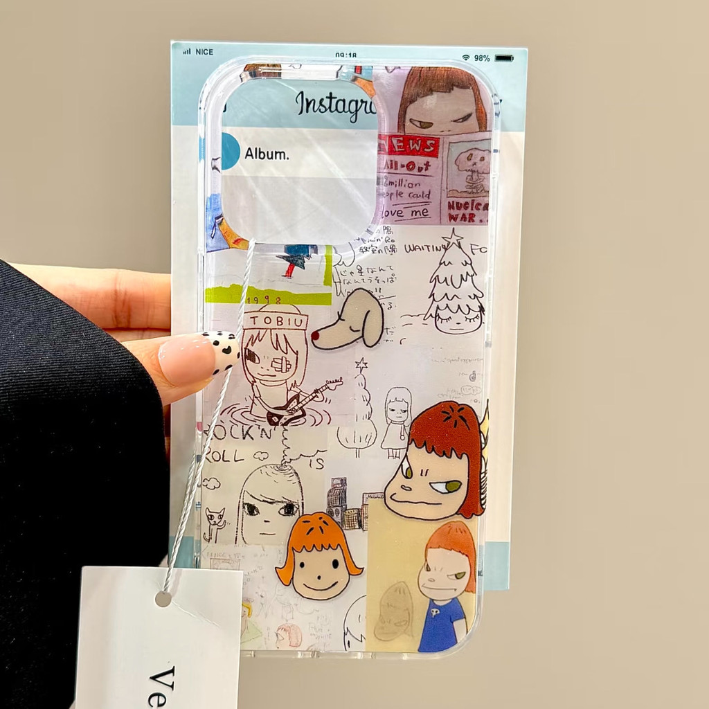 Ốp điện thoại IMD hai lớp Graffiti Nara Yoshitomo tương thích với Apple ...