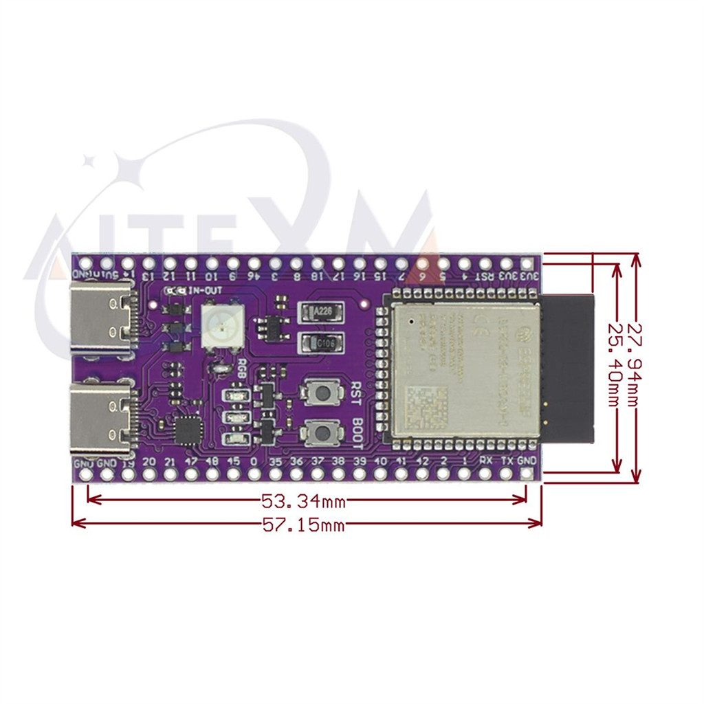 Esp32 Esp32 C3 Esp32 S3 Dual Type C Ban Phát Triển Core Esp32 C3 Devkitm 1 Esp32 C3 Mini 1