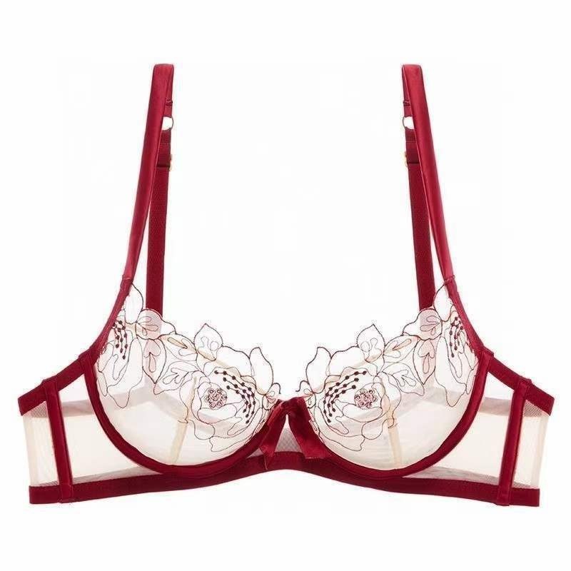 Sexy ren rõ ràng rỗng thiết kế đồ lót phong cách quyến rũ siêu mỏng Bra ...