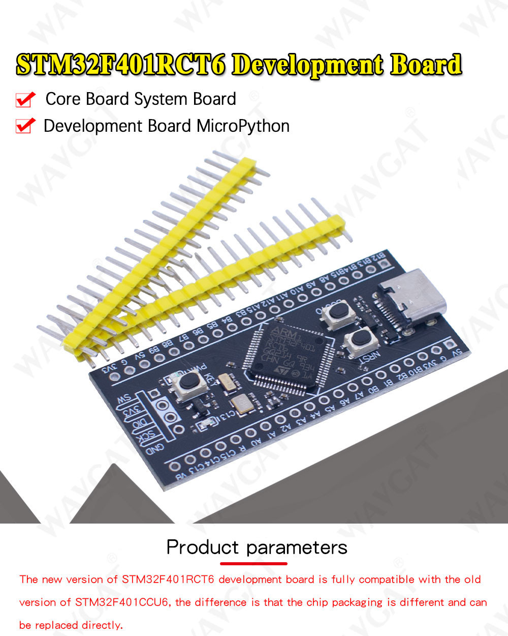 Stm32f401rct6 Bảng phát triển hệ thống tối thiểu STM32 Bảng học lõi ARM Mô-đun bảng phát triển ...