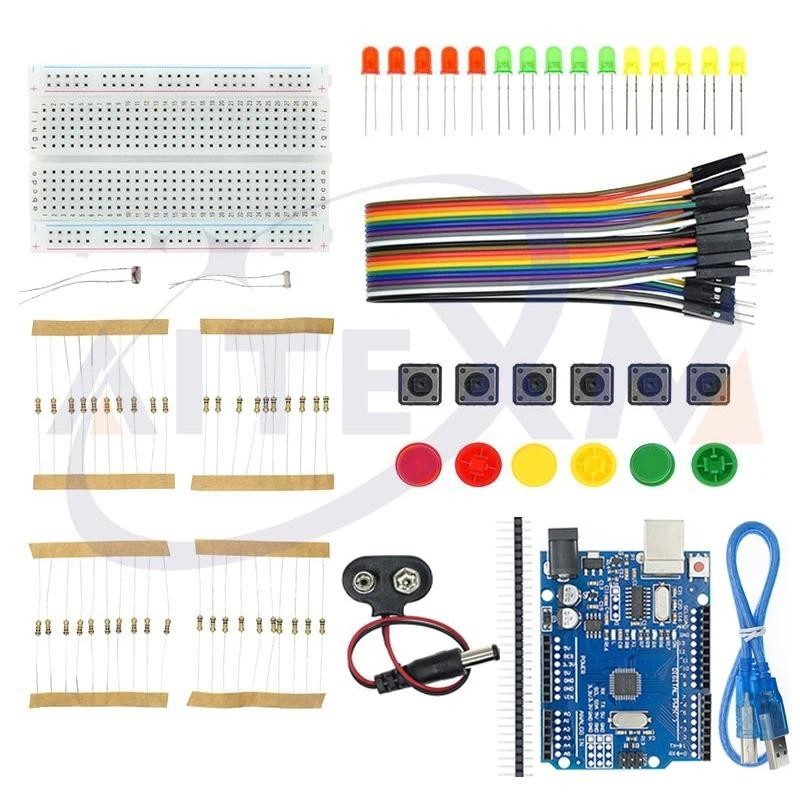 Bộ Khởi Động Cho UNO R3 Mini Breadboard LED Jumper Dây Nút Cho Arduino ...