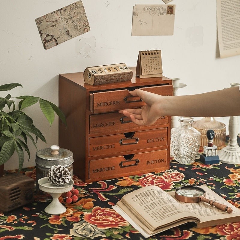 Ngăn kéo loại hộp đựng làm việc bằng gỗ màn hình máy tính tăng giá zakka tủ a4 kệ để bàn ...