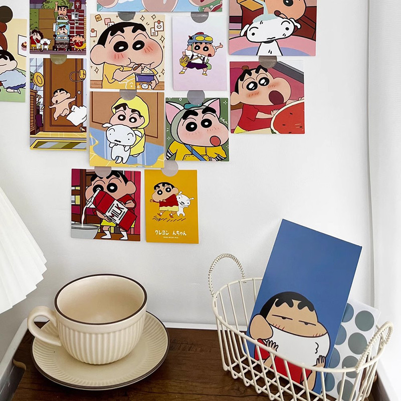 1 Cái / 15 Cái / bộ Ins Crayon Shin-Chan Dán Hoạt Hình Crayons Series ...