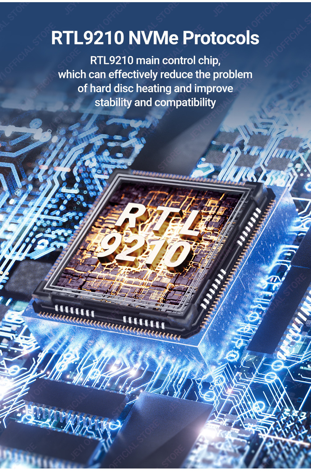 JEYI Vỏ SSD M.2 RTL9210 NVMe Hộp Di Động USB3.2 10G Type-c SSD Có ...