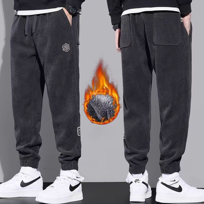 M-5xl Quần Giữ Nhiệt Nam Mùa Đông Lông Lót Lông Cừu Dày Siêu Ấm Quần Công Việc Cơ Bản Quần Chạy ...