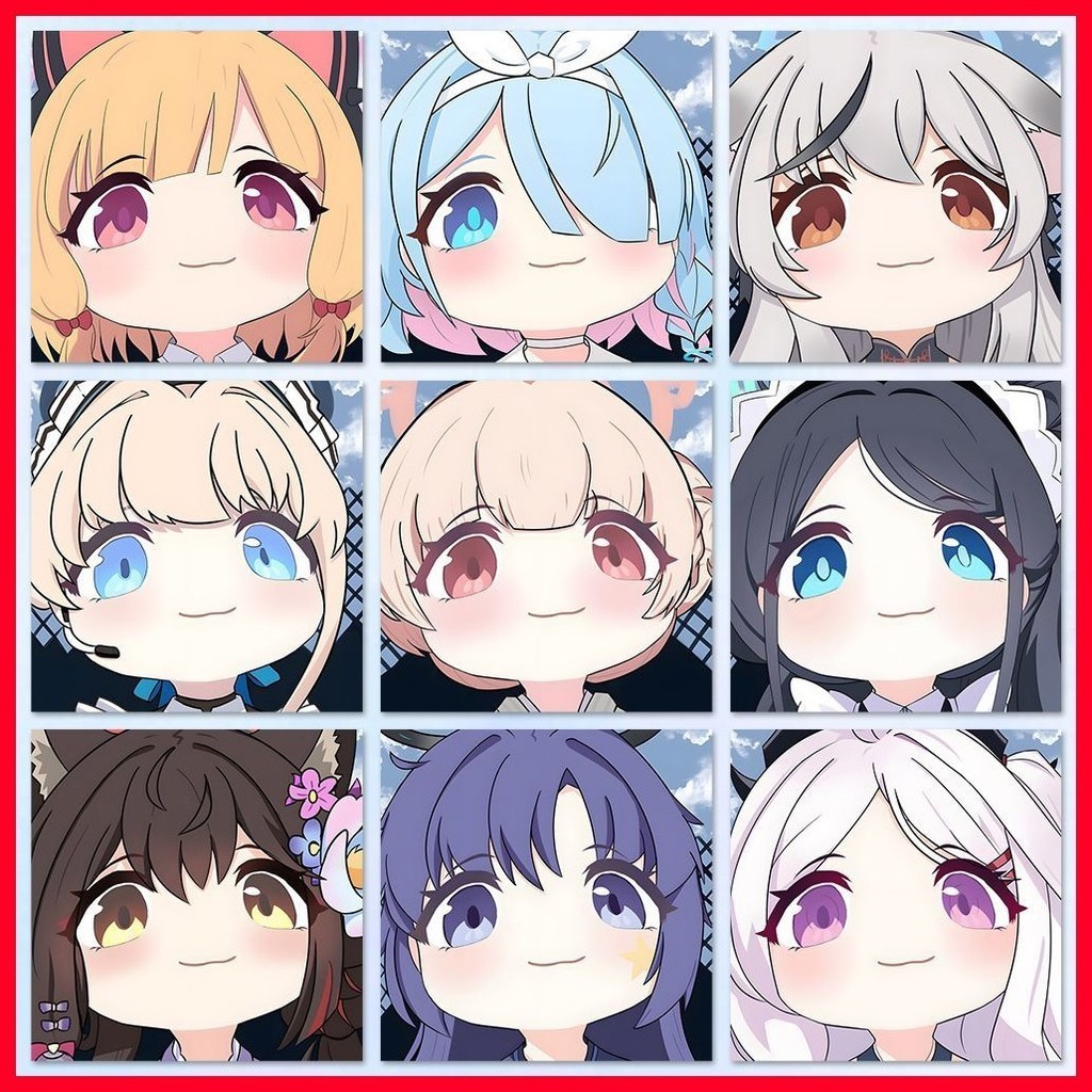 [Mc] Sticker Blue Archive (54 tờ) Sunaokami Shiroko Phim hoạt hình ...