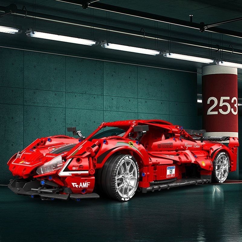 🚗Ferrari GTR đua xe thể thao điều khiển từ xa cho bé trai khối xây dựng ...