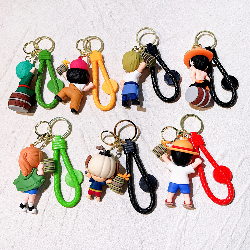 One Piece Móc Khóa Luffy Nami Sanji Zoro Móc Khóa Rồng Bóng Búp Bê Nam ...
