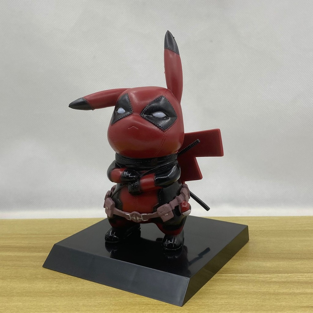 Avengers Deadpool Q Edition Pikachu Marvel Hình Pet Elf Trang trí ...