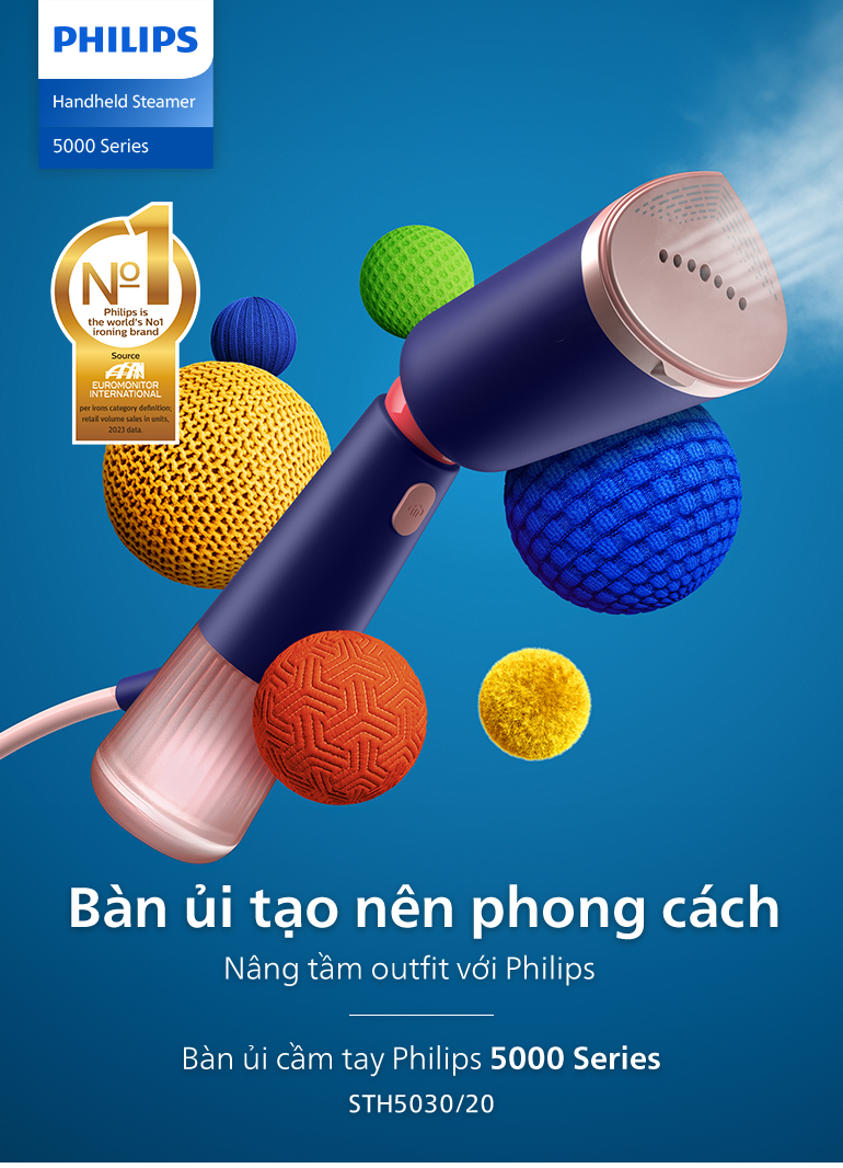 Bàn ủi Hơi Nước Cầm Tay Philips STH5030/20 |1400W - Hàng Chính Hãng ...