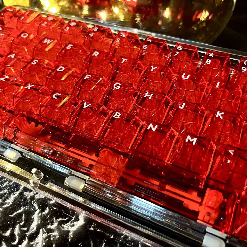 Aifei Red Transparent Keycap 114-Key PC Chất liệu Pad In Nhà máy chính ...