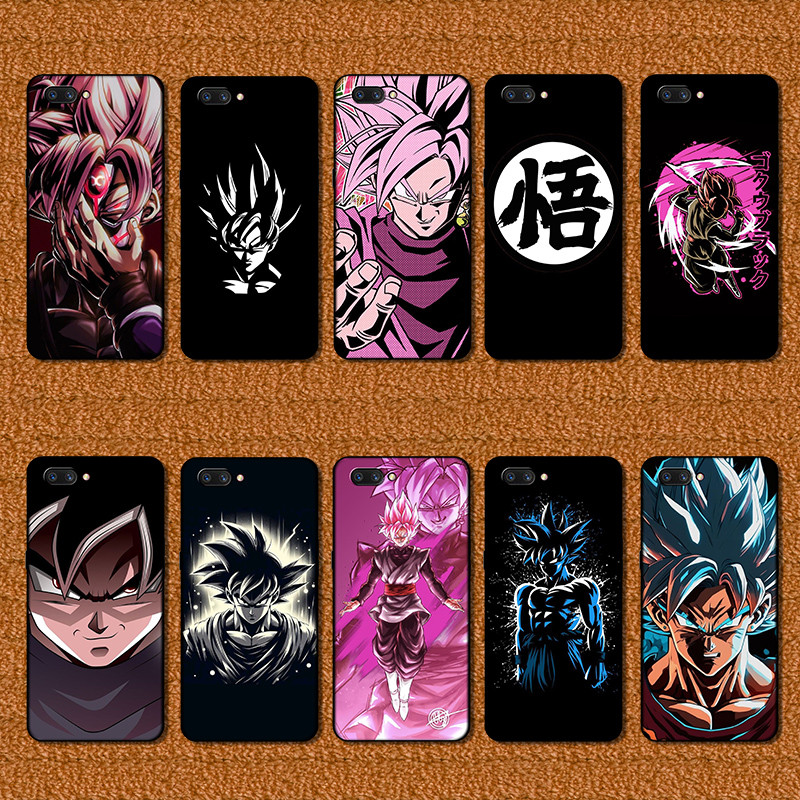 Ốp Lưng Cho OPPO A3S A5 AX5 R15 A12E Black Goku Vỏ Mềm Bảo Vệ Điện ...