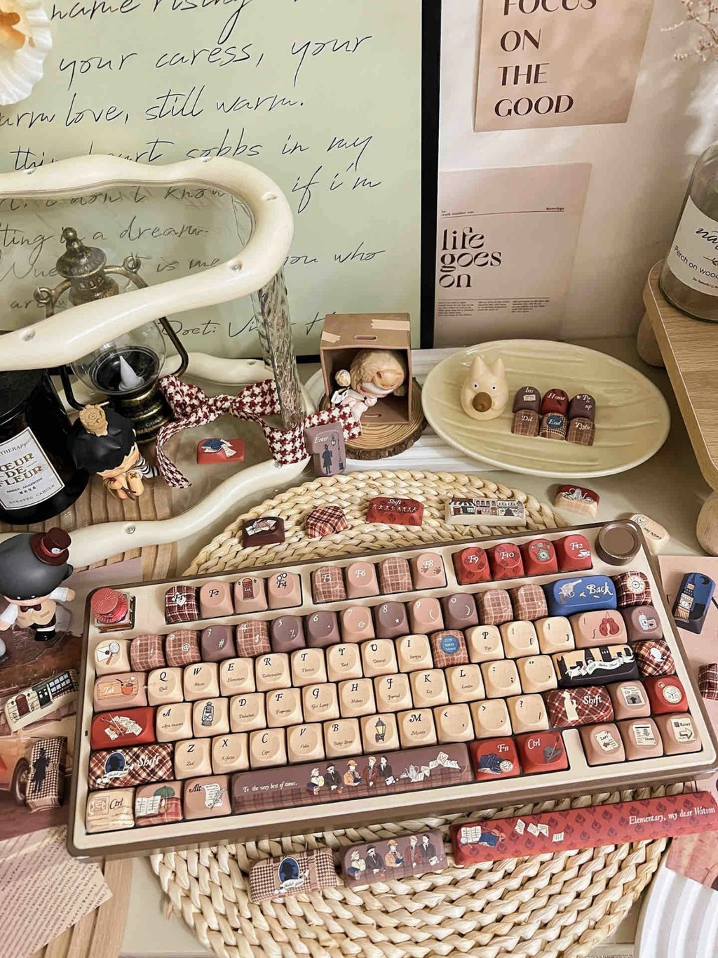 Sherlock Holmes Keycap Cherry / SO Profile 137 Phím PBT Thuốc Nhuộm Năm ...