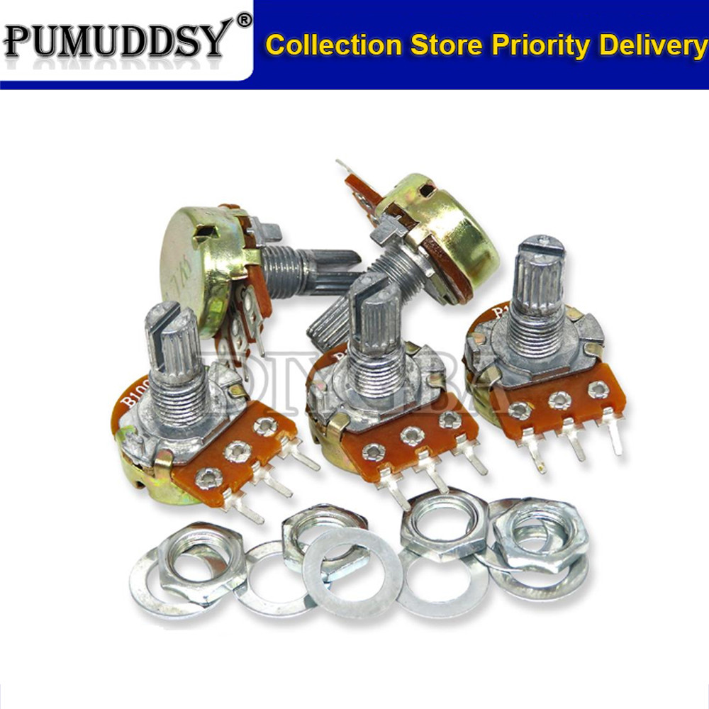 5 chiếc WH148 B1K B2K B5K B10K B20K B50K B100K B500K 3Pin 15mm Bộ ...