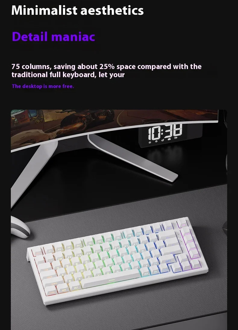 Akko TAC75 HE Mechanical Keyboard 75% Magnetic Switch Wired 8k ...