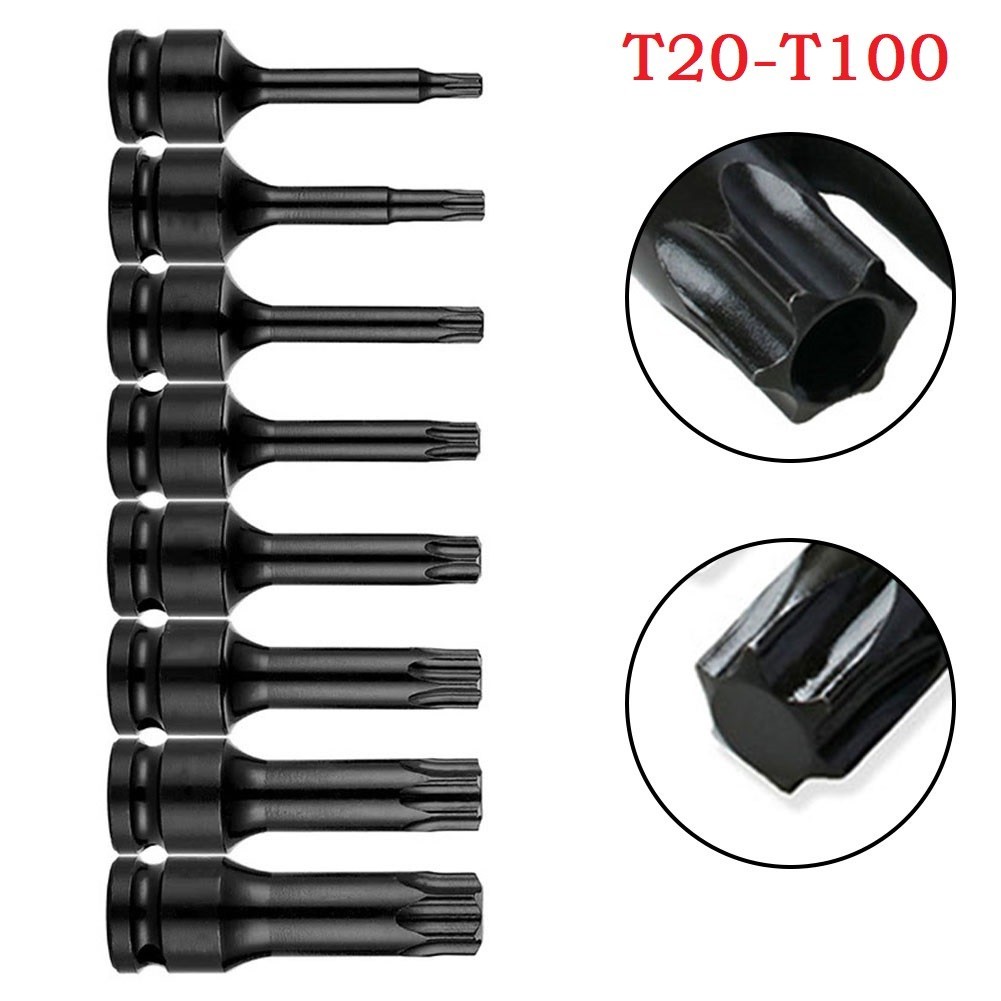 [Ovt] 1PC 1 / 2inch Hex Torx Tua Vít Bit Ổ Cắm Adapter Đầu T20 T40 T30 T100 | Shopee Việt Nam
