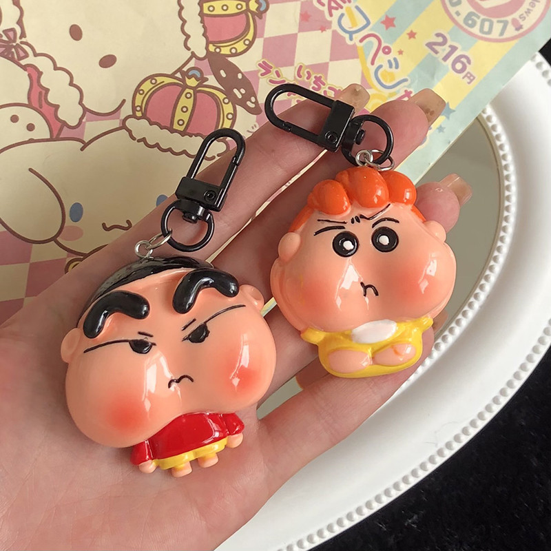 Mặt dây chuyền móc khóa Crayon Shin-chan Móc khóa thiết kế hoạt hình dễ ...