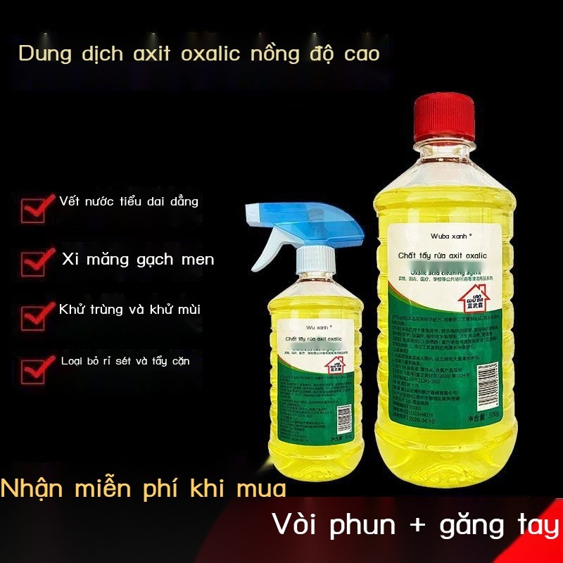 [SẴN-RẺ] Axit oxalic tẩy rửa nhà vệ sinh Dung dịch đậm đặc axit oxalic ...