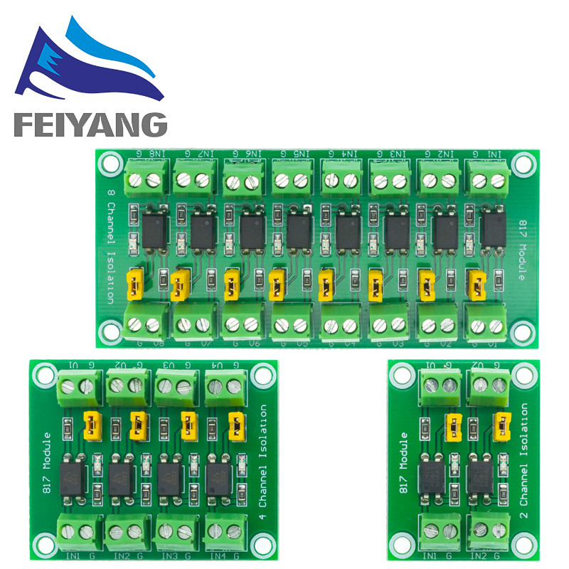 Pc817 2 / 4 Kênh Optocoupler Bảng Cách Ly Điện Áp Chuyển Đổi Mô Đun 3.6-30V Trình Điều Khiển ...
