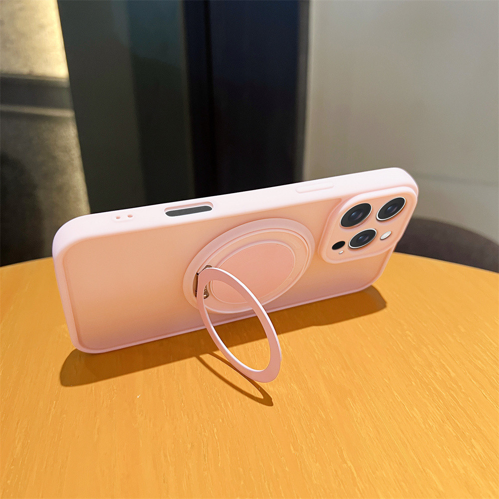 Ốp điện thoại từ tính khung 360 mờ cho iPhone 16 11 12 13 14 15 pro max ...