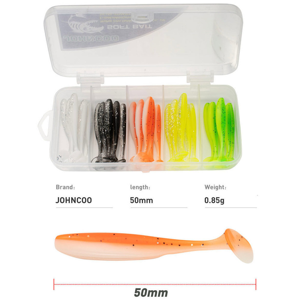 30 Cái / bộ Phối Màu Bộ TPE Mini Mềm Giun Wobbler Mồi Ocean Rock Mồi ...