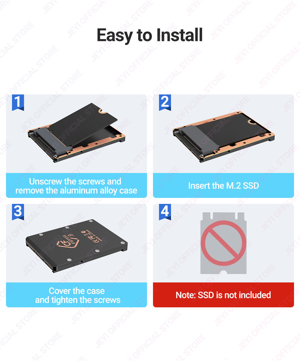 Jeyi 2230 M.2 NVMe SSD sang CFE Type-B Đồng Nguyên Chất Adapter, Bộ Nhớ ...