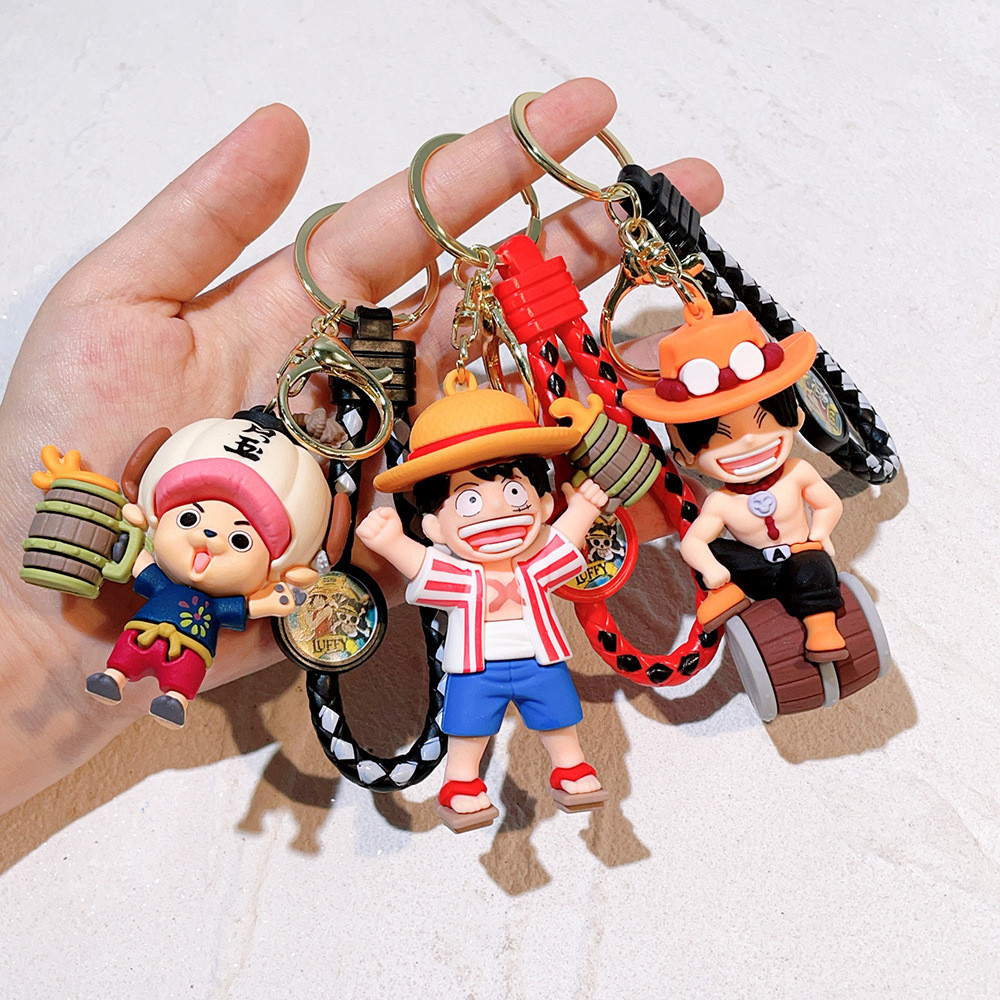 One Piece Móc Khóa Luffy Nami Sanji Zoro Móc Khóa Rồng Bóng Búp Bê Nam ...