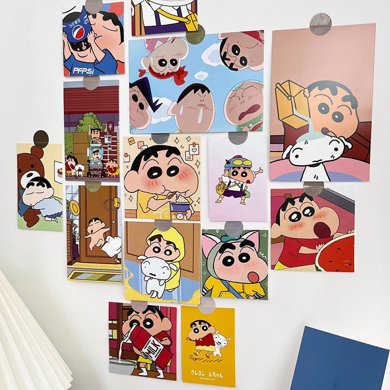 1 Cái / 15 Cái / bộ Ins Crayon Shin-Chan Dán Hoạt Hình Crayons Series ...