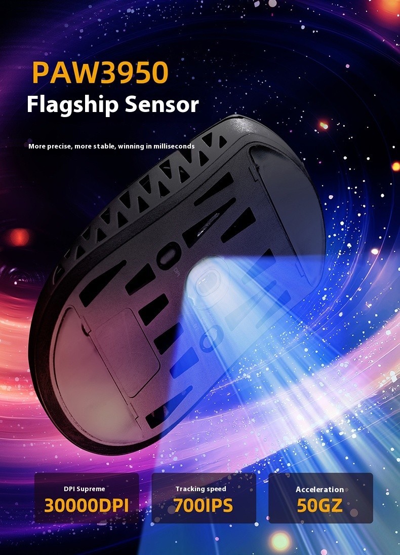 IROK HE6 Ultra Mouse Tri Mode Mouse Paw3950 Ergonomics Wireless 8000Hz ...