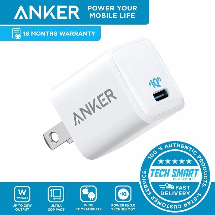 Bộ sạc Nano Anker PowerPort III 20W Power IQ 3.0 Bộ sạc nhanh nhỏ gọn ...