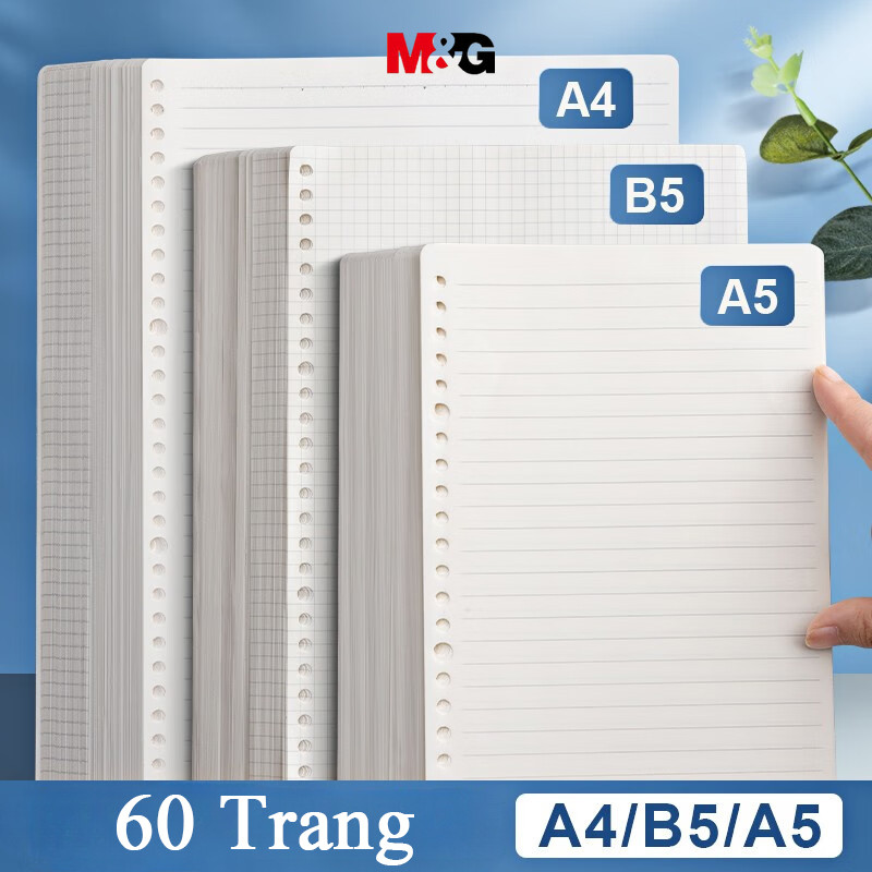 M&G A4 / A5 / B5 60 tờ Sổ tay rời Refill Cover Notebook Lá rời Trang bên trong Sách bài tập Sách ...