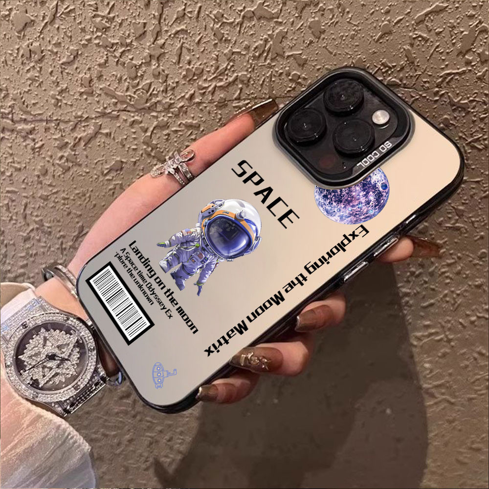 Ốp Lưng Cho Tecno Camon 30 4G 5G Phi Hành Gia Sang Trọng Bạc Mờ IMD Vỏ ...