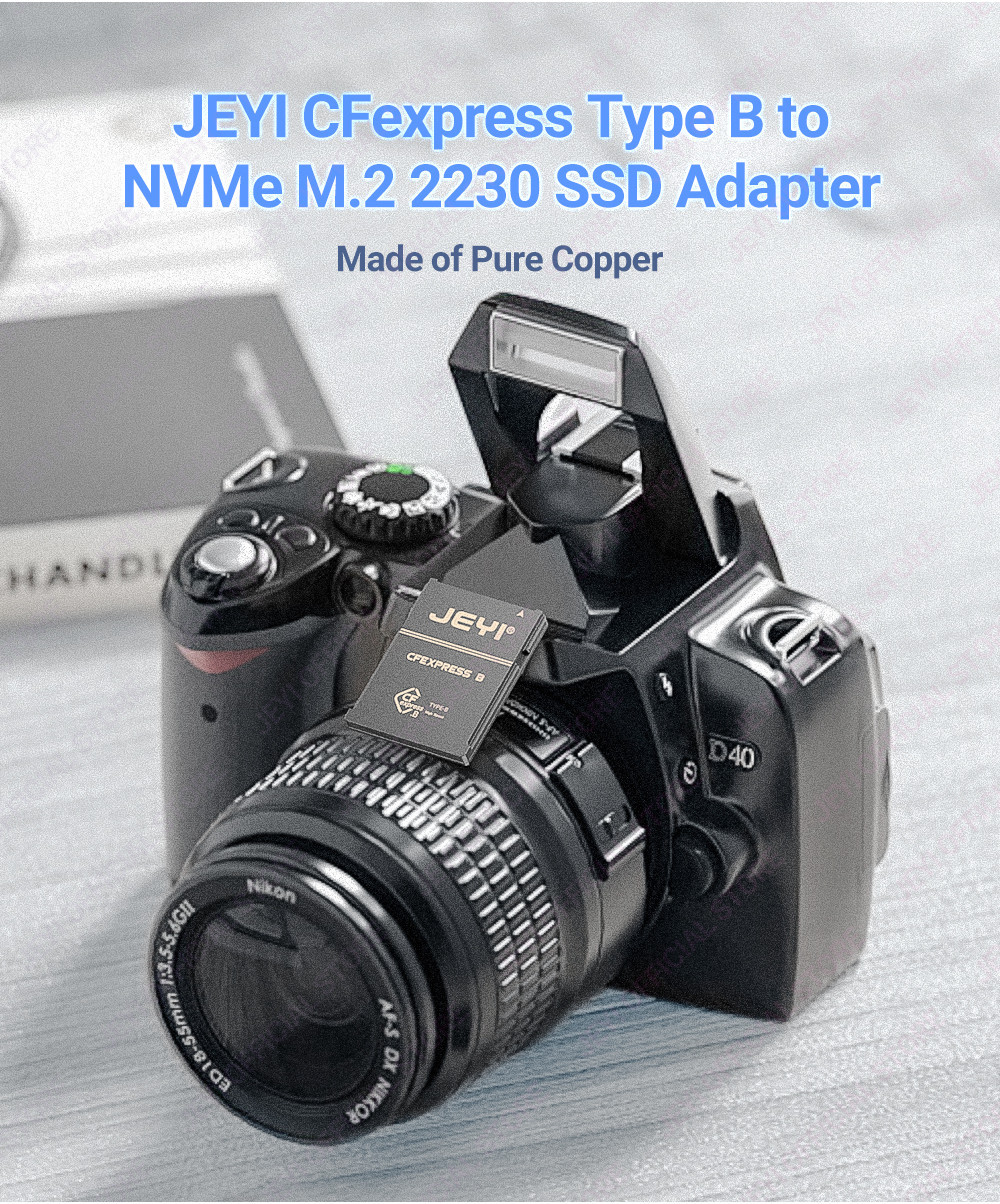 Jeyi 2230 M.2 NVMe SSD sang CFE Type-B Đồng Nguyên Chất Adapter, Bộ Nhớ ...