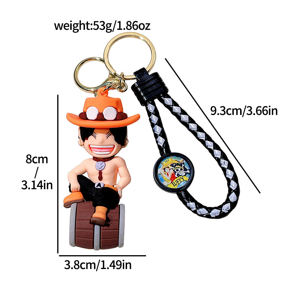 One Piece Móc Khóa Luffy Nami Sanji Zoro Móc Khóa Rồng Bóng Búp Bê Nam ...