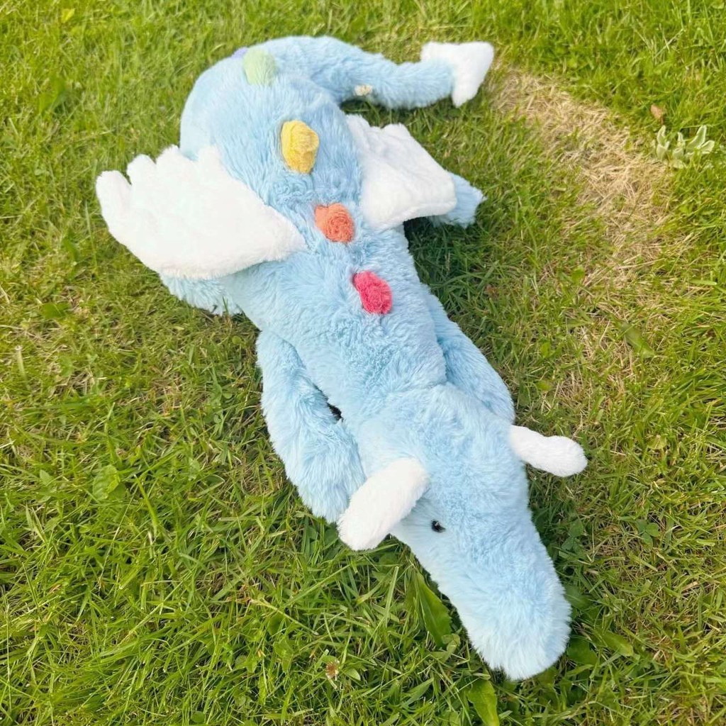 Sky Dragon Jellycat Đồ chơi sang trọng Mềm mại Cuddly Đen Hồng Trắng ...