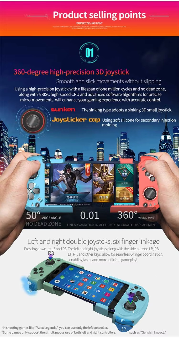 Tay cầm chơi Game không dây Mocute 061 Bộ điều khiển trò chơi chia tay trái phải Bộ điều khiển ...