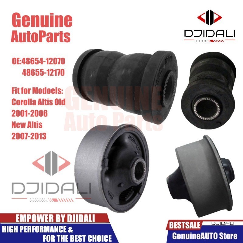 Ống lót cánh tay dưới Lớn Nhỏ Cánh trước Bush Toyota Altis 1 Bộ 4 48655 ...