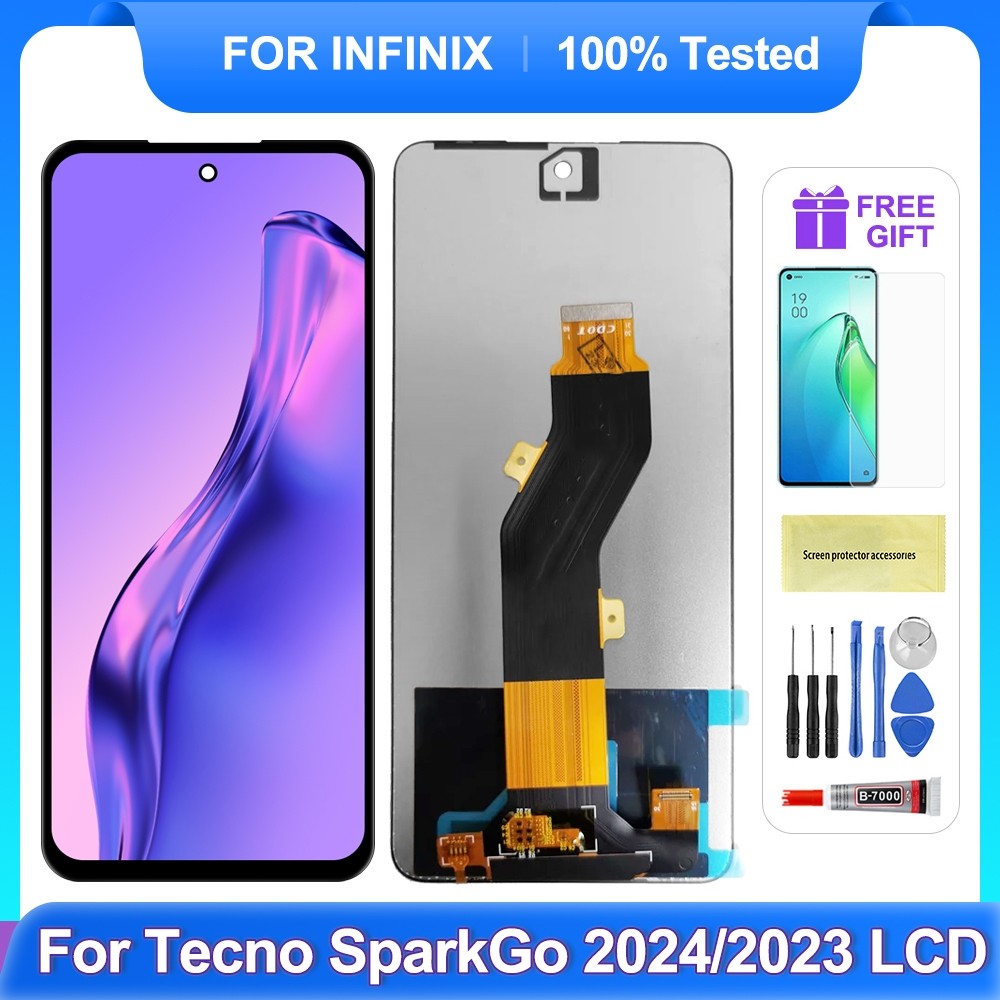 Màn Hình LCD Chính Hãng Cho Tecno Spark Go 2024 2023 2022 Màn Hình LCD Có Khung Màn Hình Cảm Ứng ...